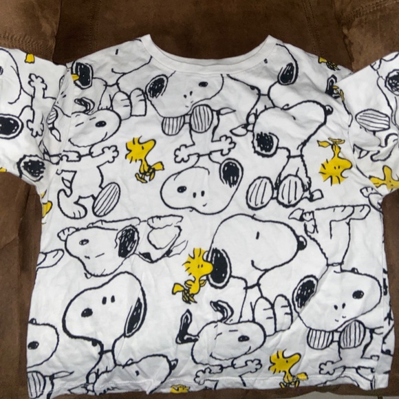 Love Tribe | Tops | Snoopy Crop Top | Poshmark
